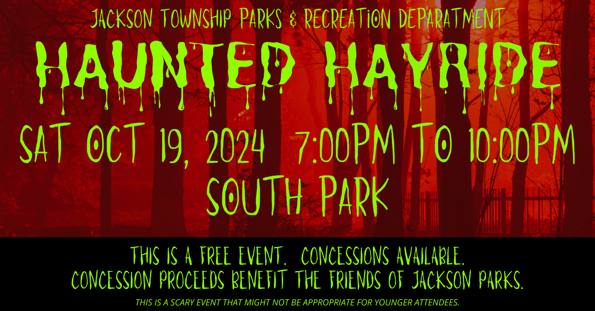 Hayride Haunted 2024 Clarksburg Annual HAUNTED HAYRIDE On Sat., Oct
